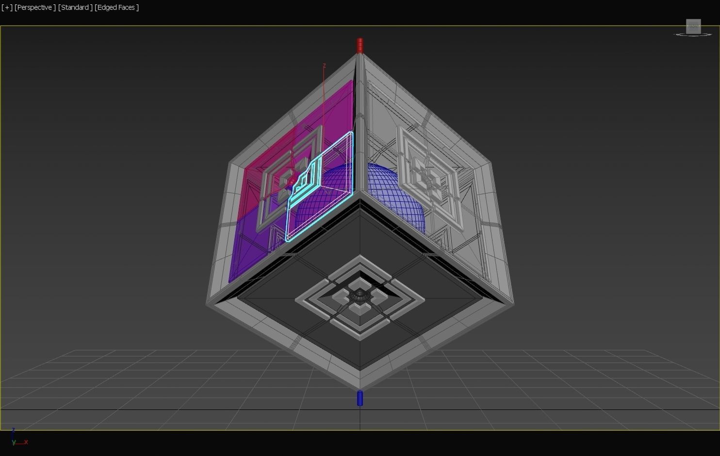 6D Quadratic MOSFET - Transistor Core - Concept 3D model | CGTrader