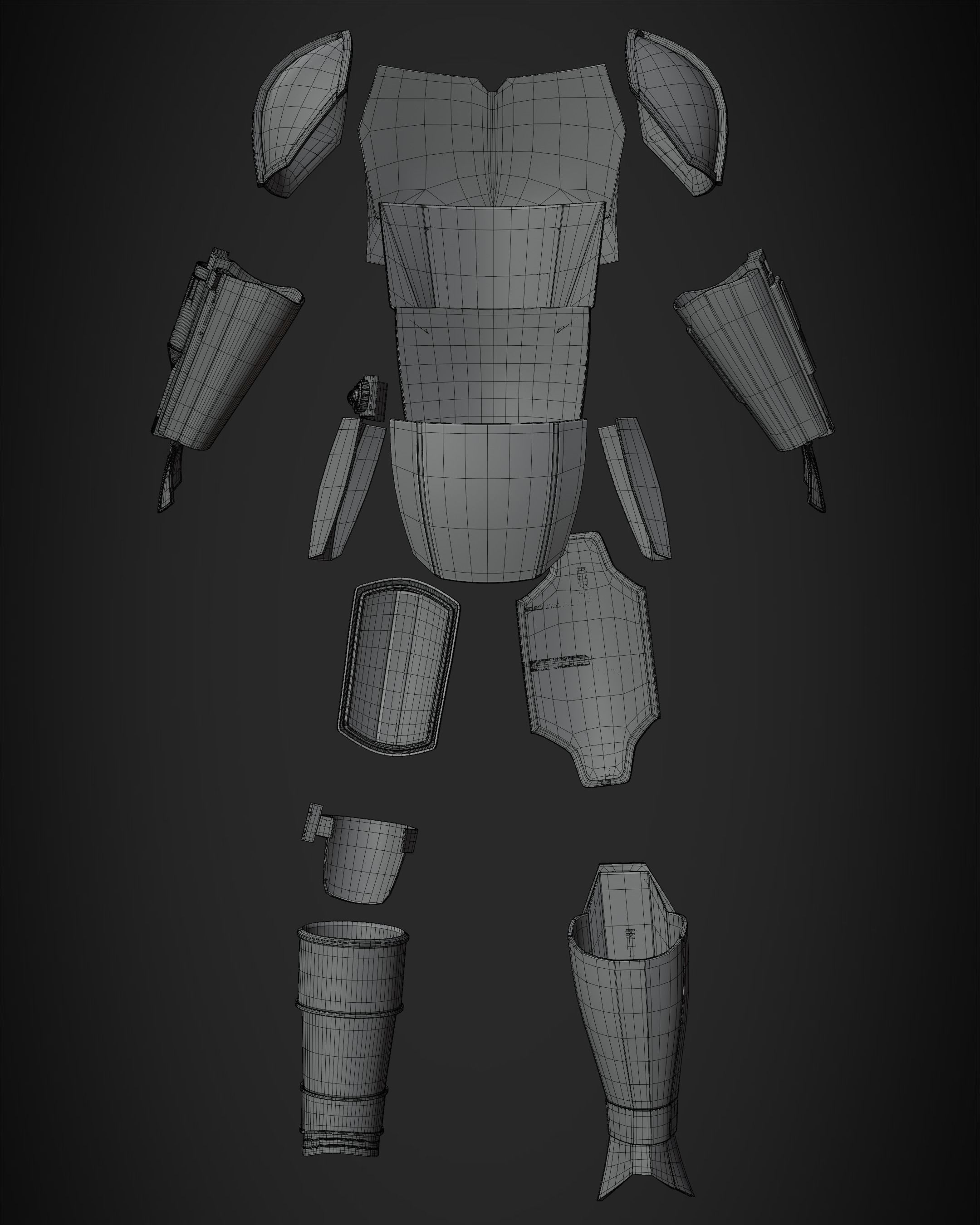 The Mandalorian Mando Armor for Cosplay 3D model 3D printable | CGTrader