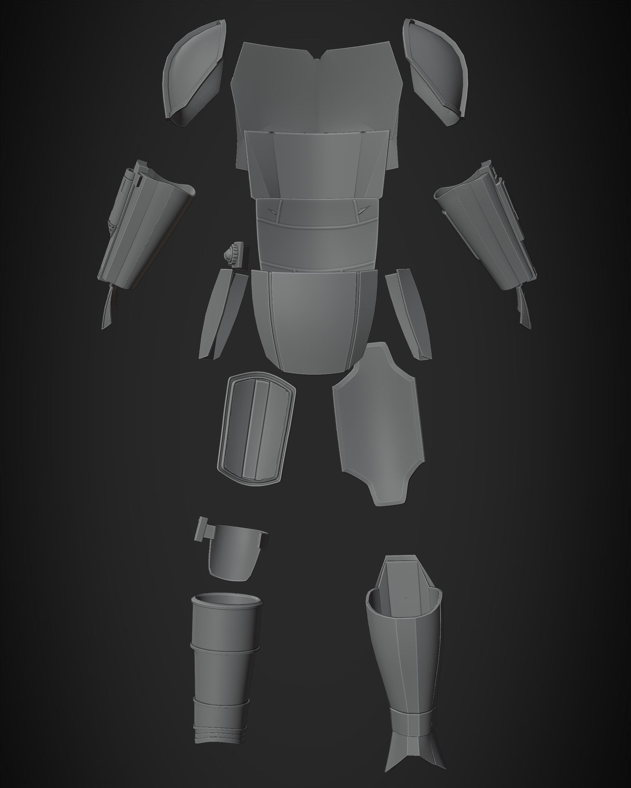 The Mandalorian Mando Armor for Cosplay 3D model 3D printable | CGTrader
