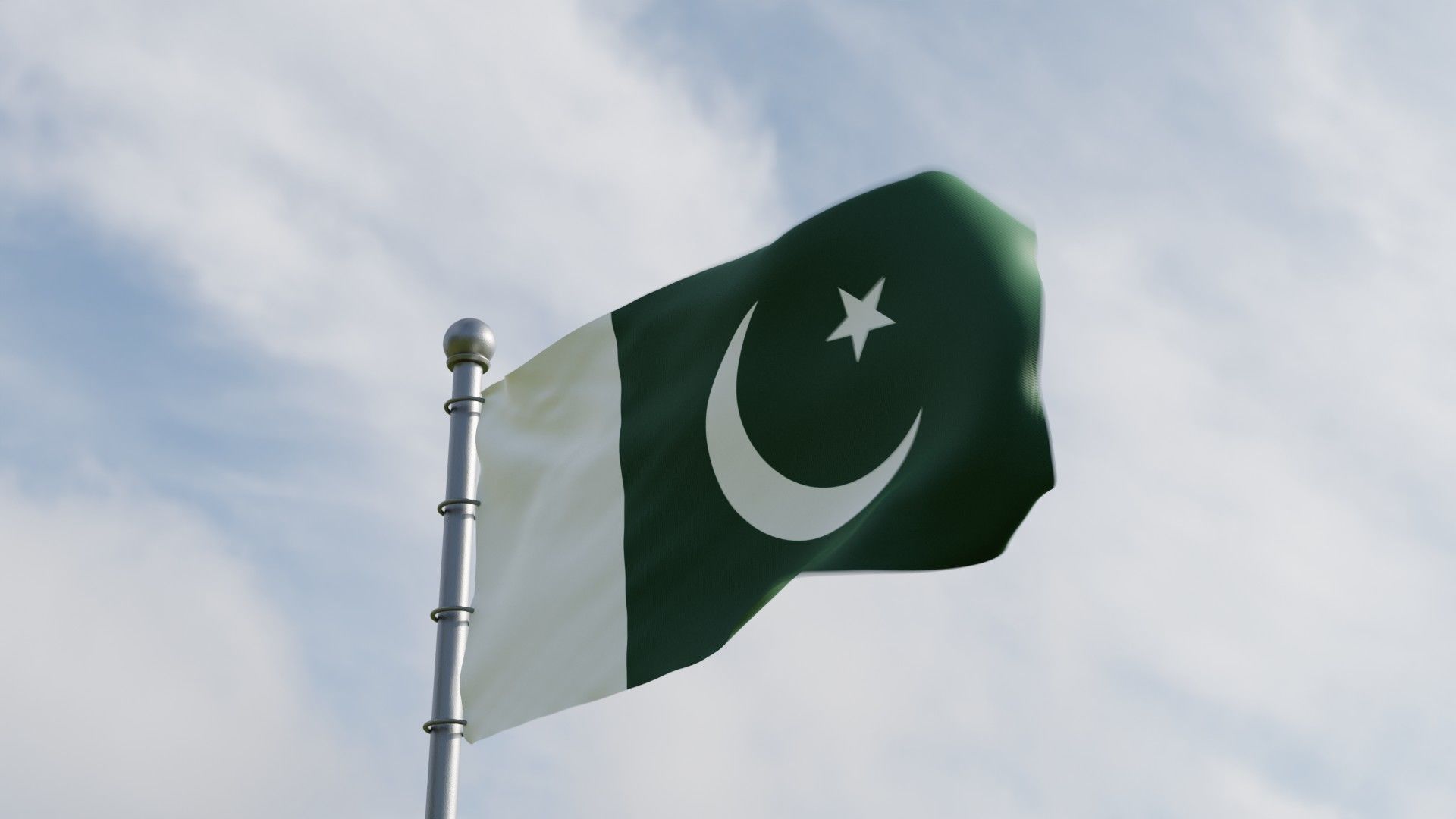 Animated Pakistan Flags 3D model animated | CGTrader