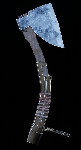 3D model Loaded Axe VR / AR / low-poly | CGTrader