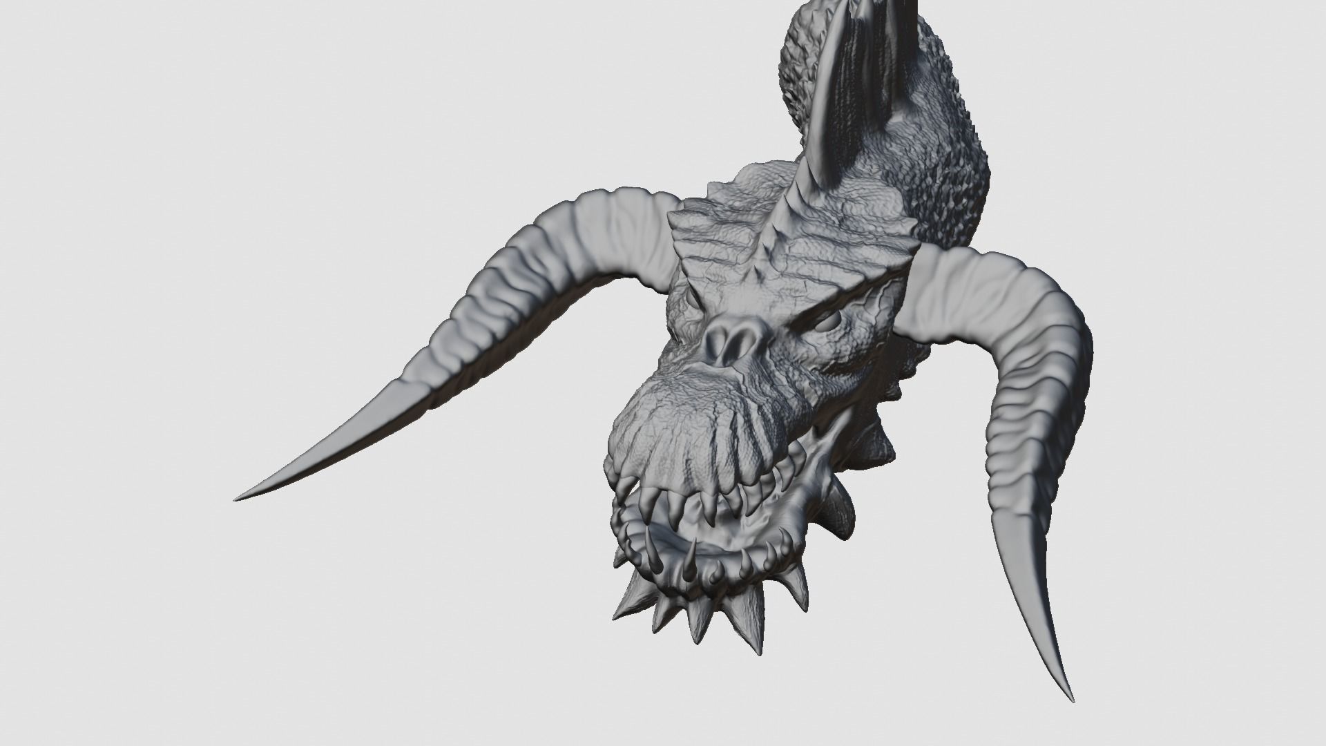 Dragon Head Art 3D model 3D printable | CGTrader