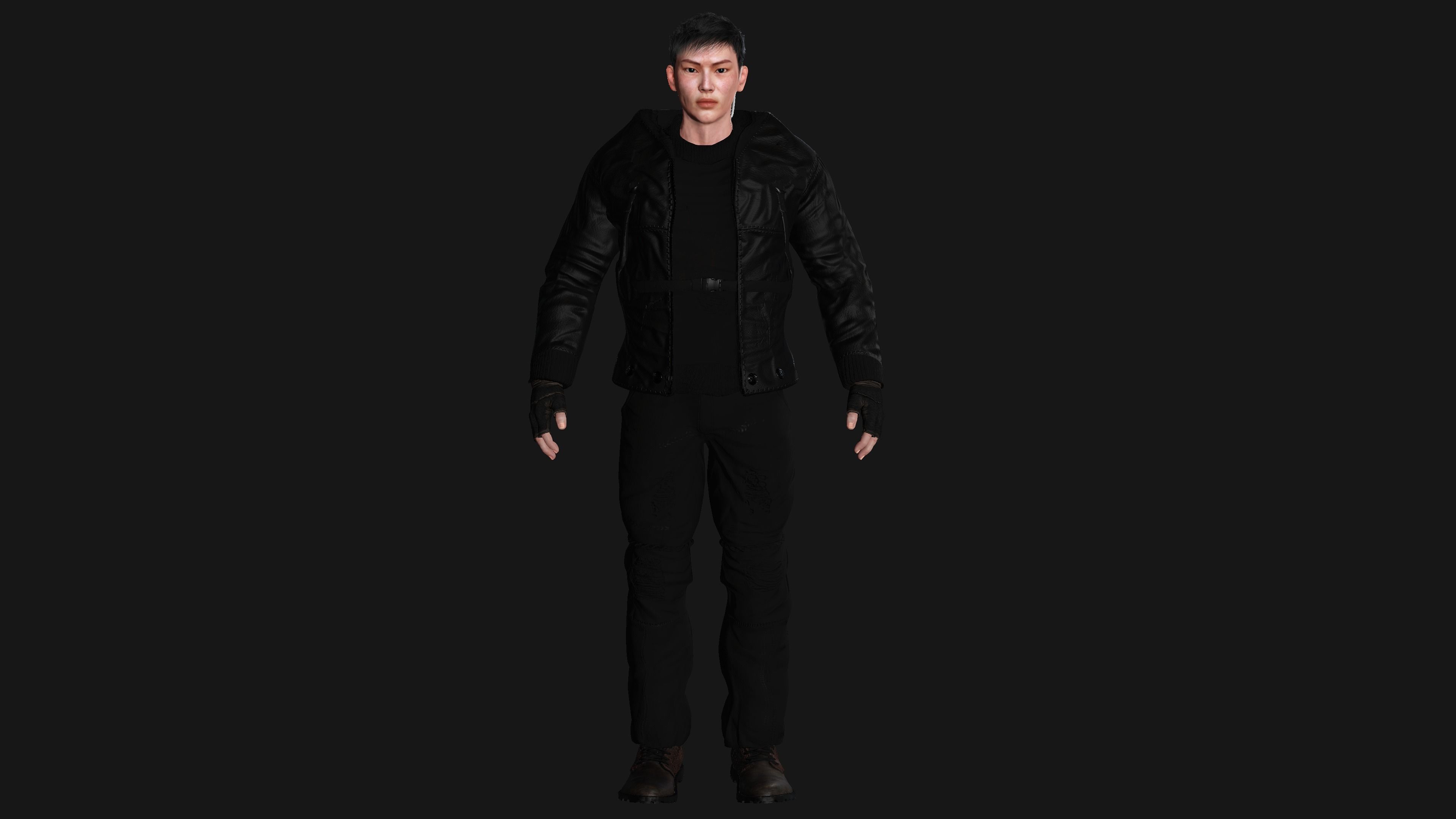 3D model AAA 3D REALISTIC HUMAN CHARACTER - ASIAN KOREAN MAN VR / AR ...