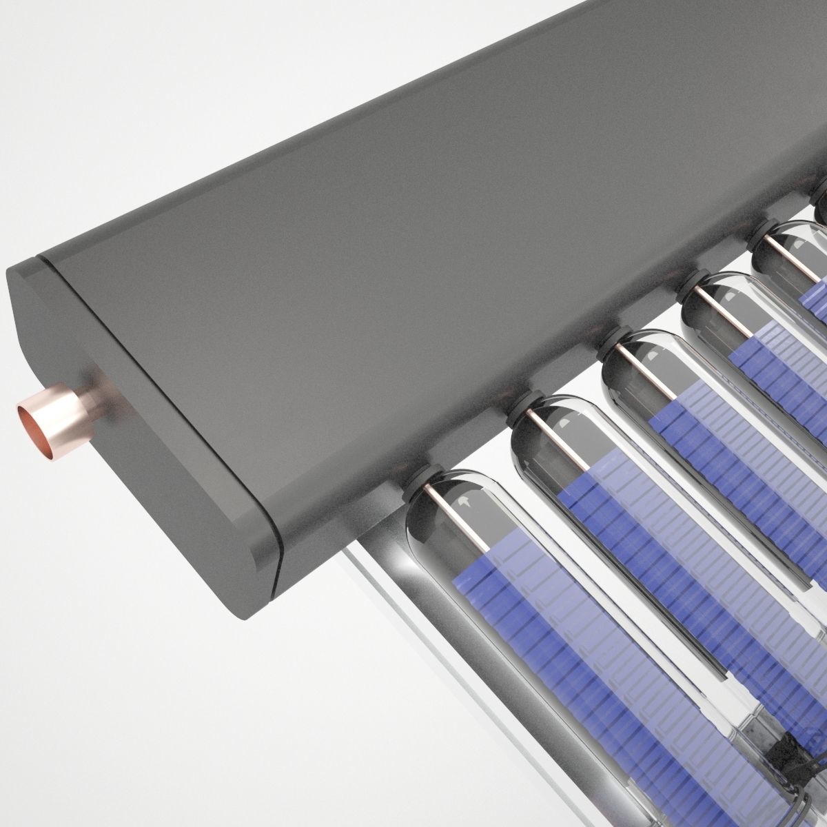 Vacuum Tube Solar Collector 3D model | CGTrader