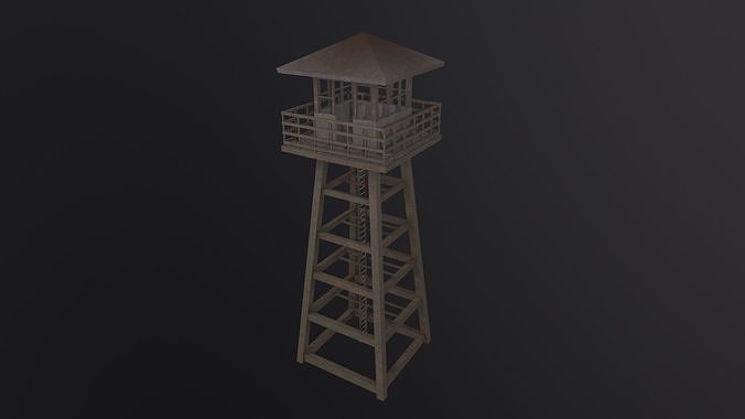 3D model Military Watchtower 3D Model VR / AR / low-poly | CGTrader