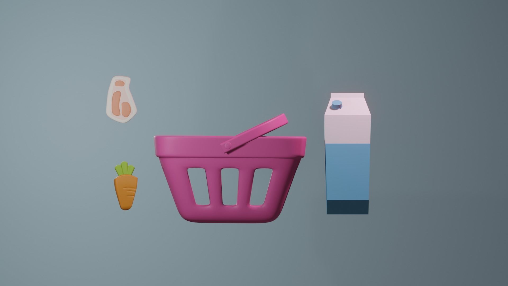 3D model Grocery items VR / AR / low-poly | CGTrader