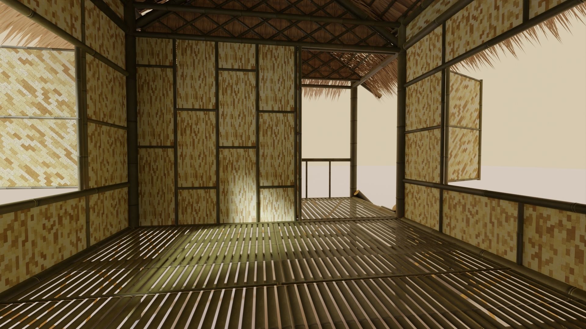 3D thai Bamboo house 3D model | CGTrader