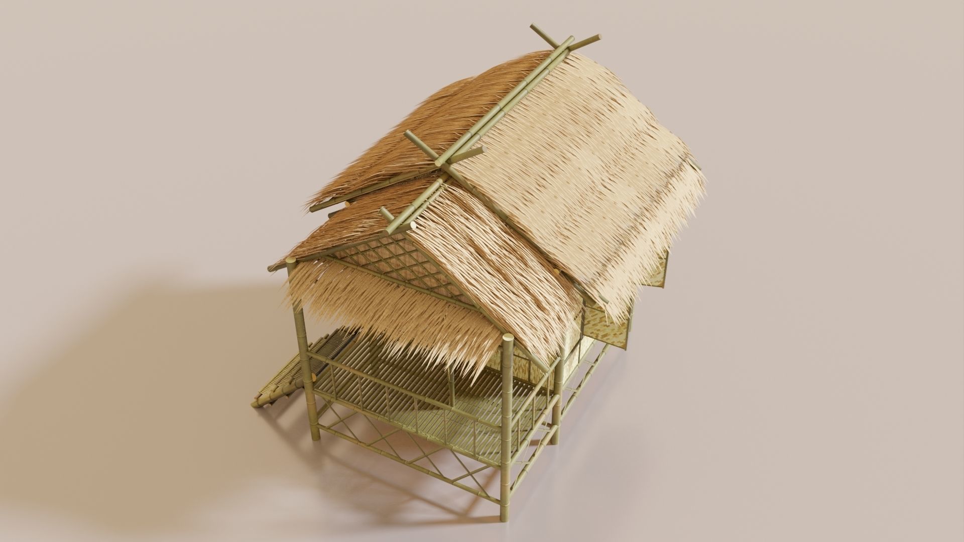 3D thai Bamboo house 3D model | CGTrader