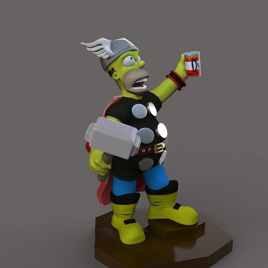 Mighty Homer 3D model 3D printable | CGTrader
