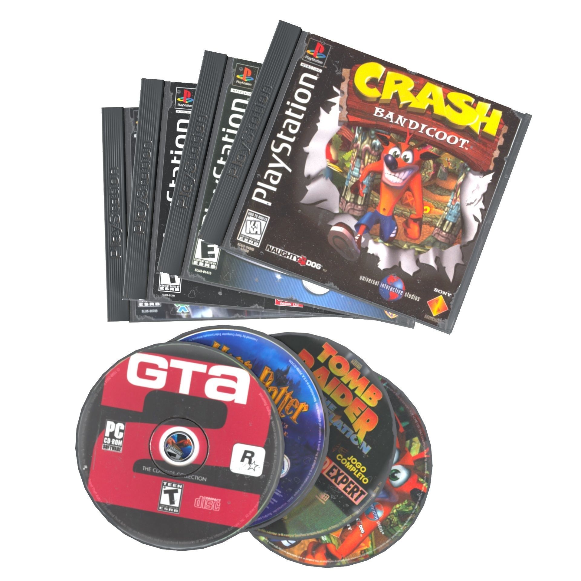 3D model CD boxes VR / AR / low-poly | CGTrader