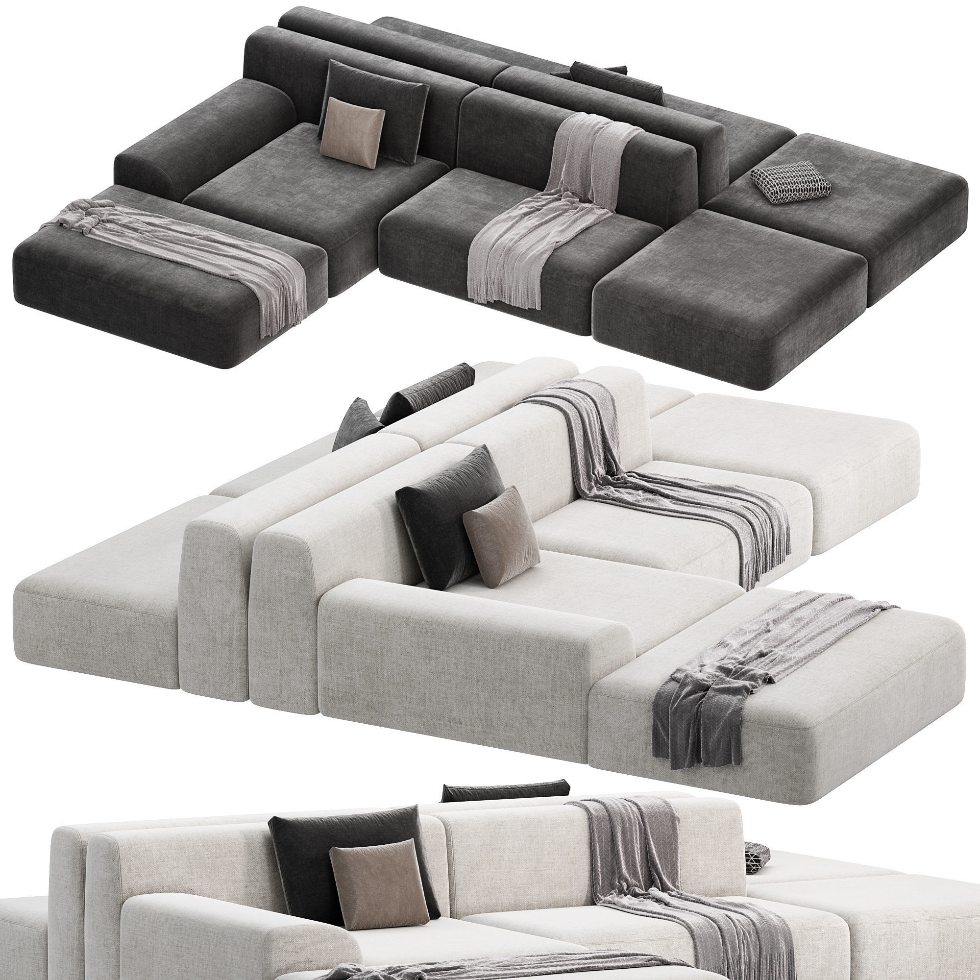 Paola Lenti All Time Sofa 3D model | CGTrader