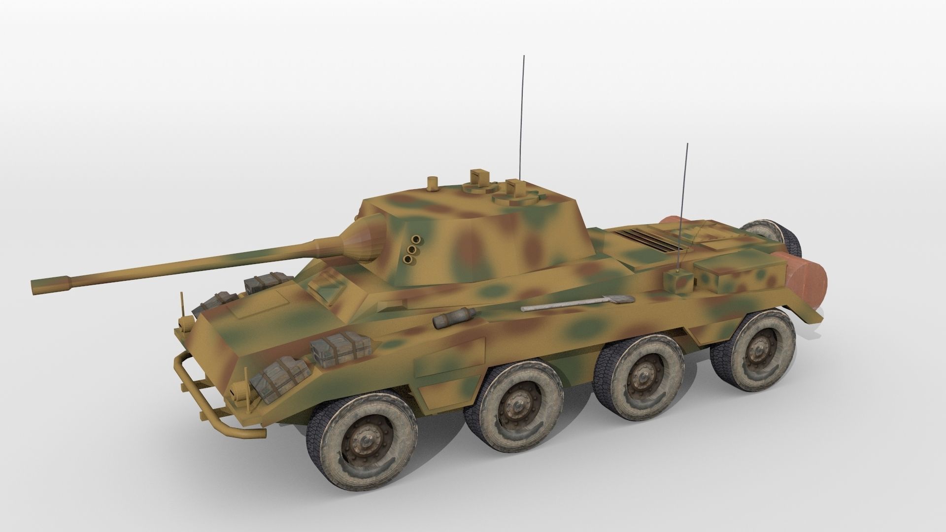 3D model Historical WW2 armored car VR / AR / low-poly | CGTrader