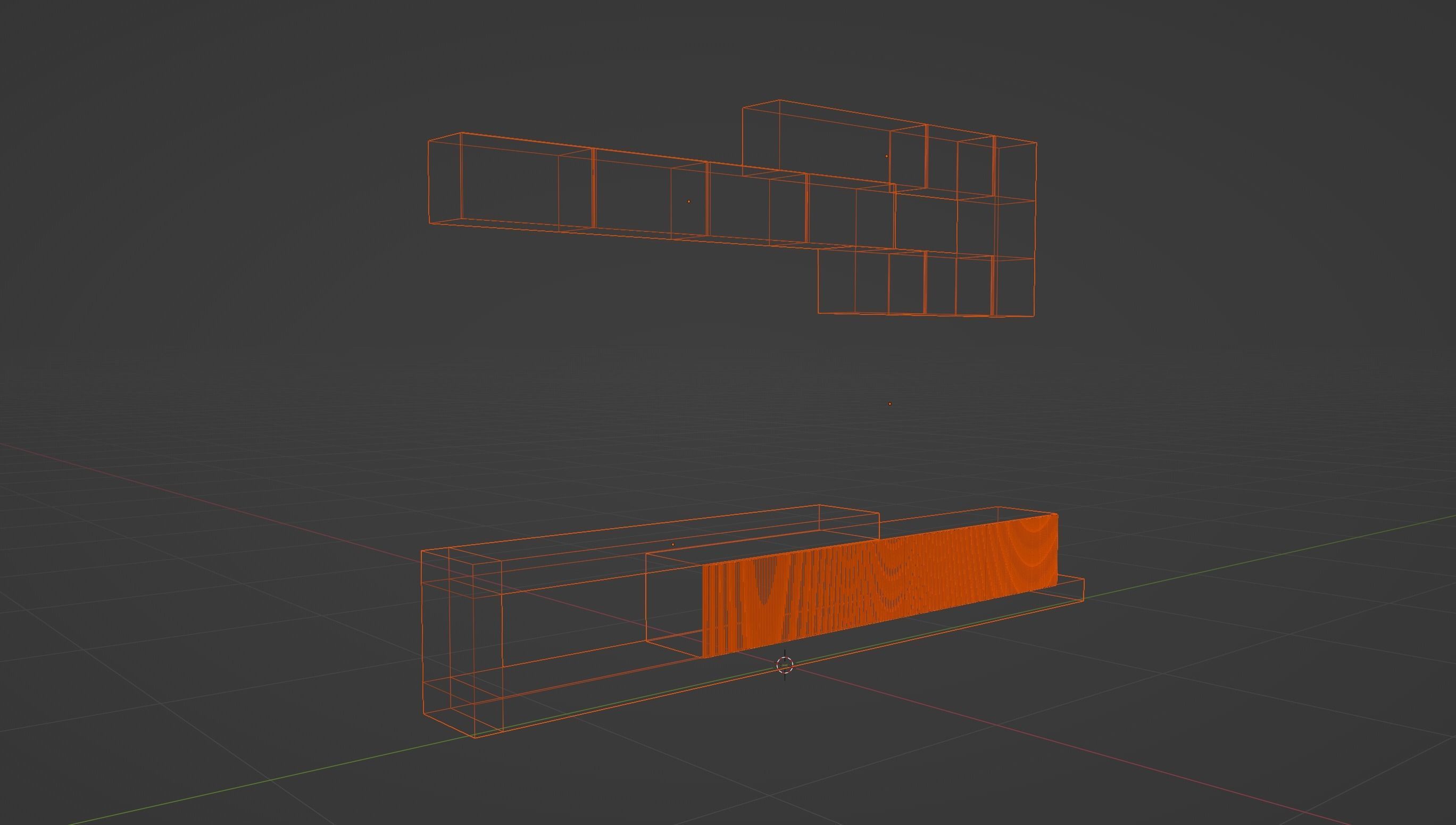 3D model Wall Mounted TV Stand - Low Poly VR / AR / low-poly | CGTrader