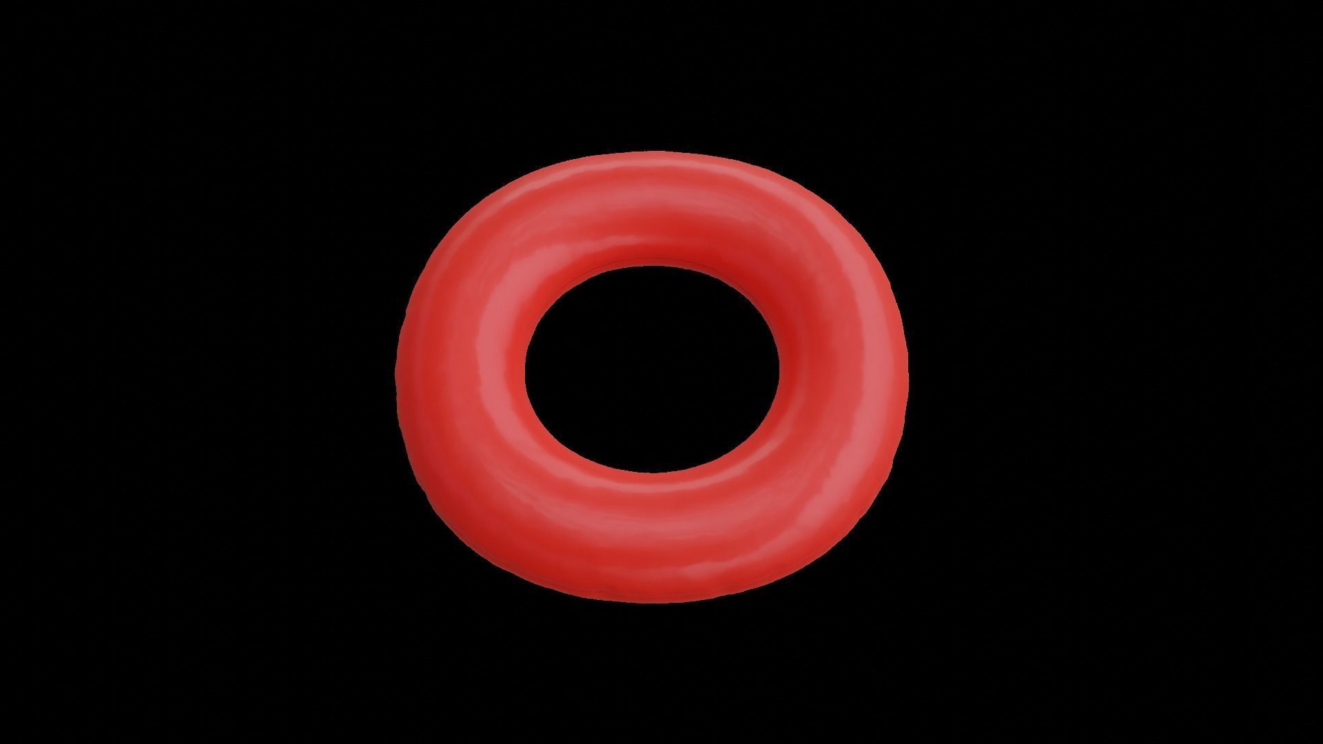 Inflatable Red Swim Ring 3D model | CGTrader