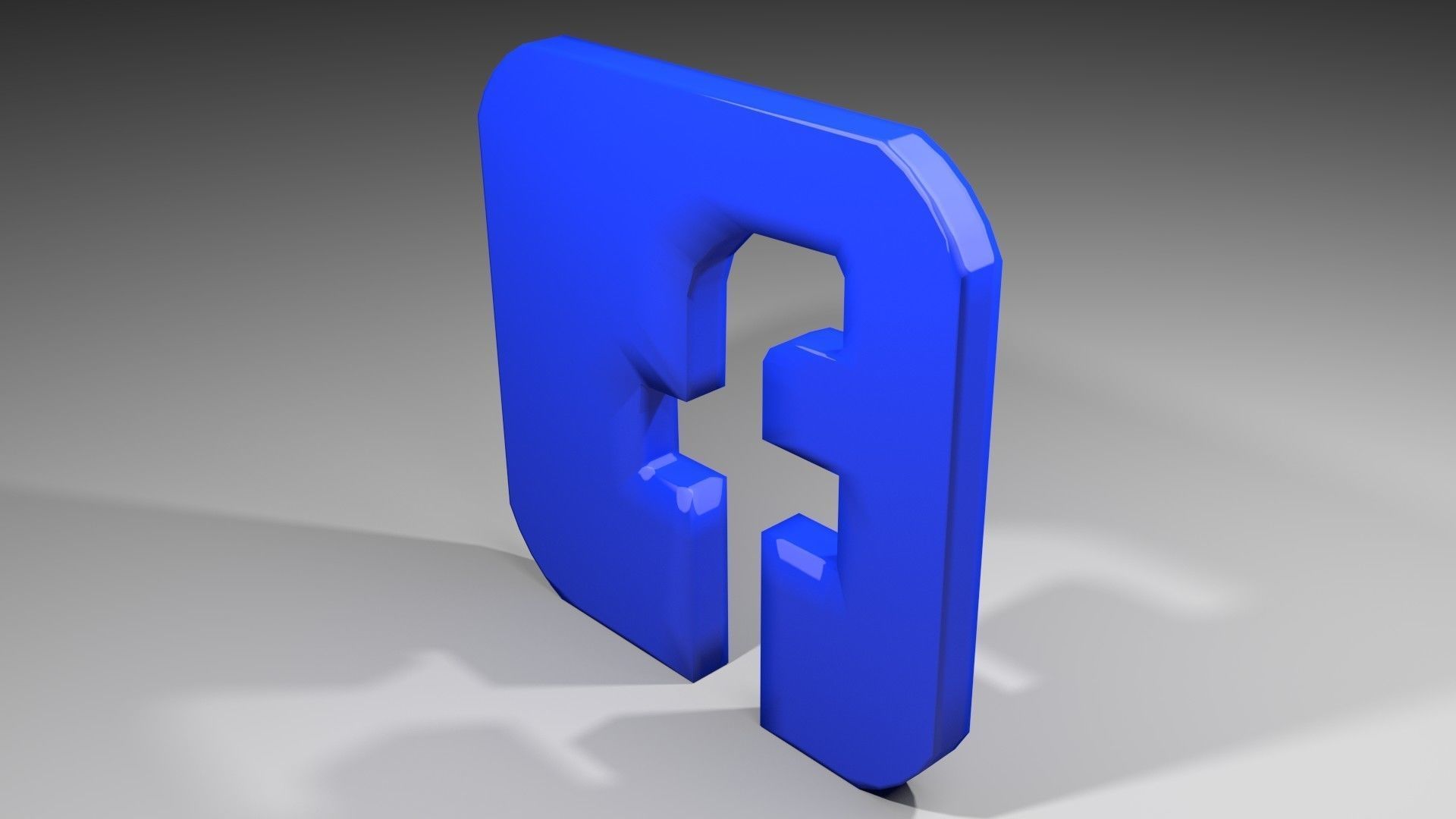 icon - Facebook 3D model | CGTrader