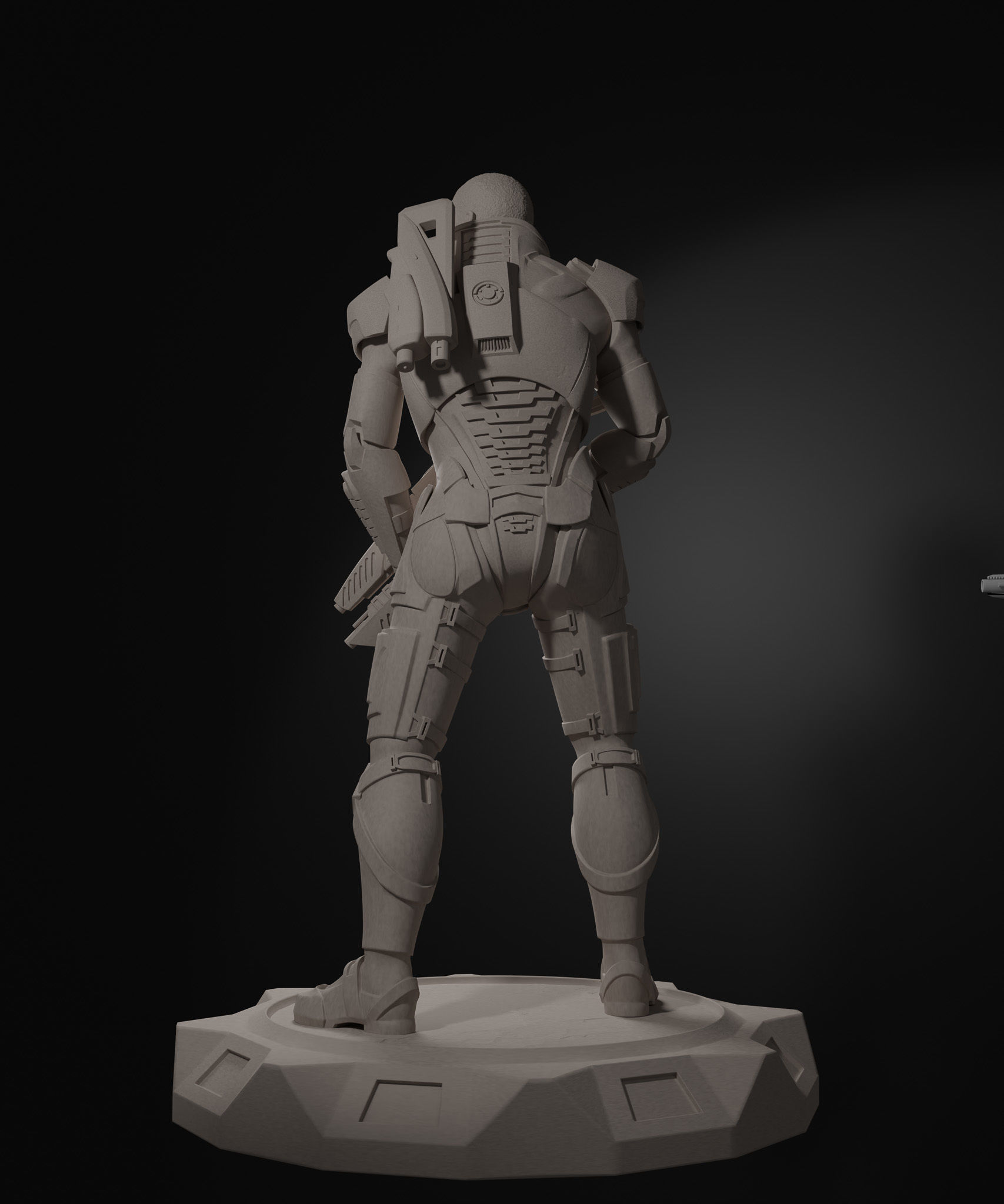 Mass Effect Commander Shepard Miniature Figurine Figure 3D model 3D ...