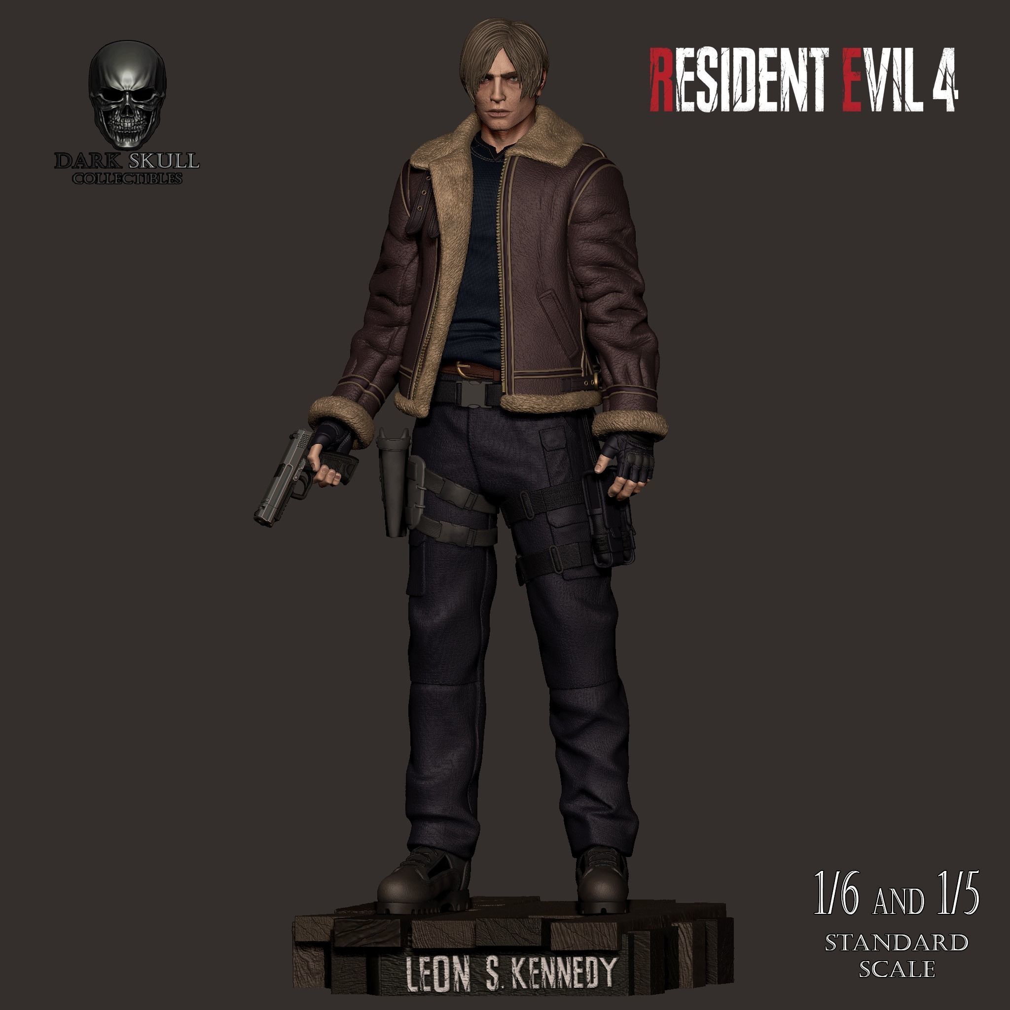 LEON S KENNEDY RE4 STL 3D model 3D printable | CGTrader