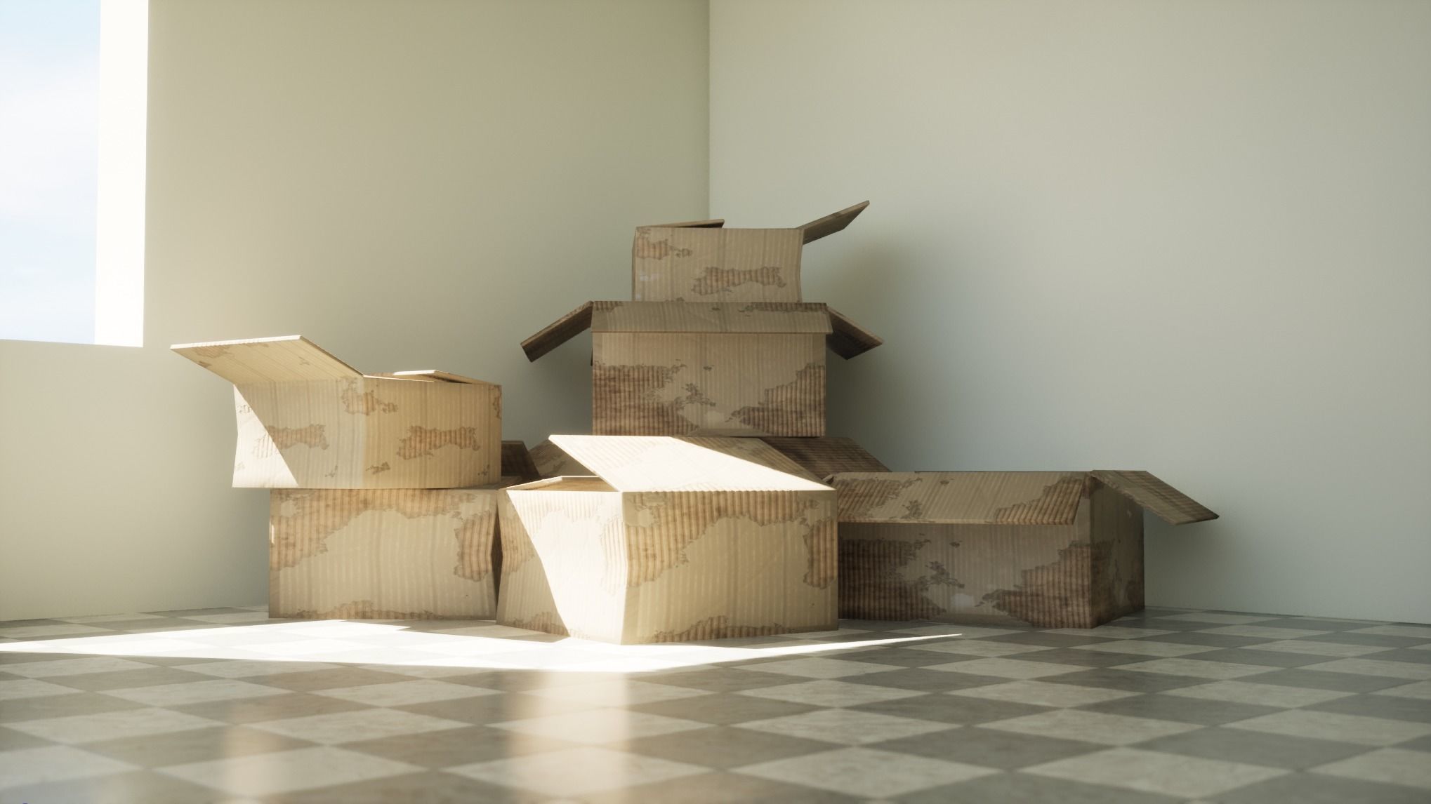 Cardboard PBR Material Texture | CGTrader