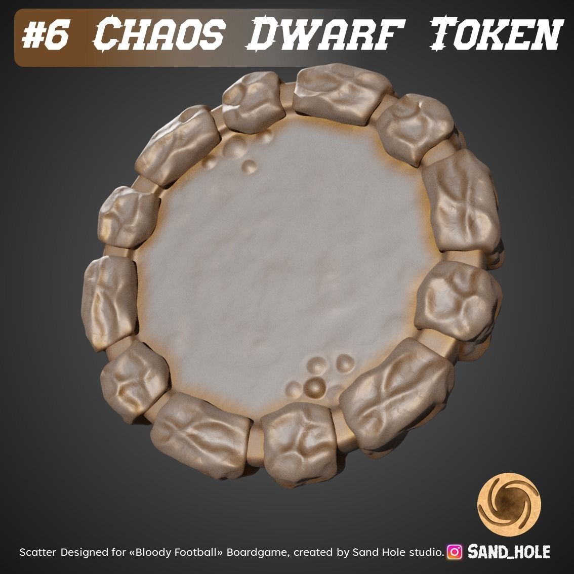 CHAOS DWARF TOKENS - SH06T 3D model | CGTrader