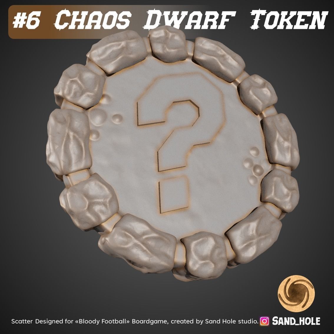 CHAOS DWARF TOKENS - SH06T 3D model | CGTrader