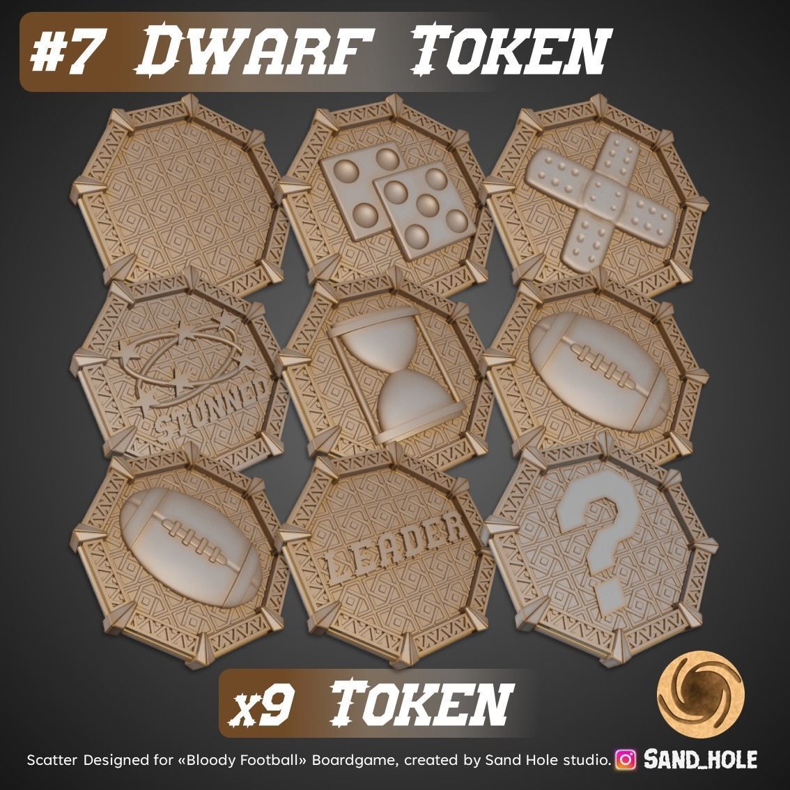 DWARF TOKENS - SH07T 3D model | CGTrader