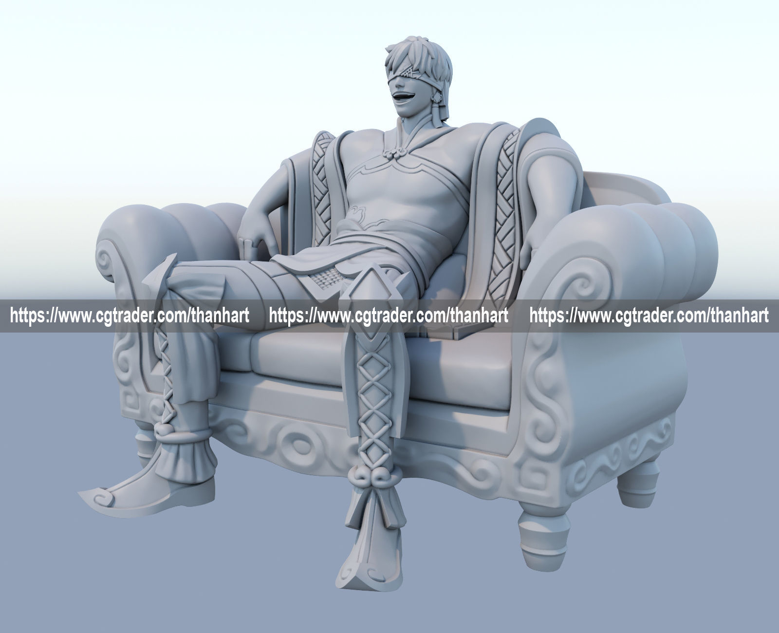 Qin Shi Huang 3d print model from record of ragnarok 3D model 3D ...