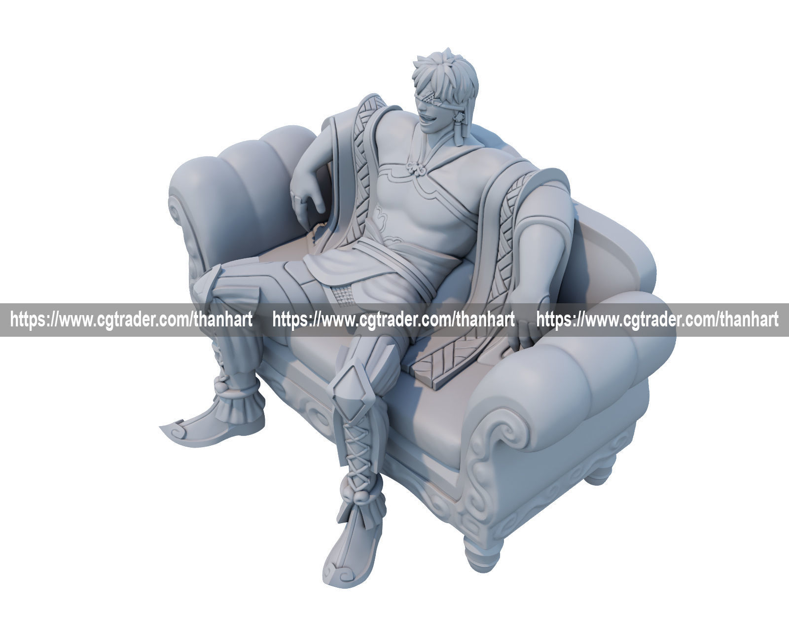 Qin Shi Huang 3d print model from record of ragnarok 3D model 3D ...