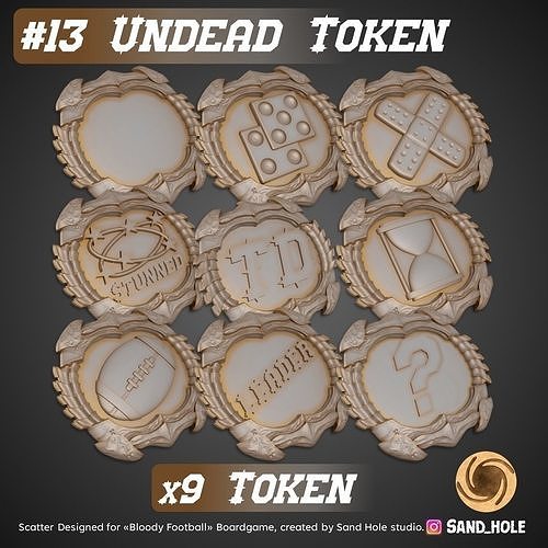 UNDEAD TOKENS - SH13T 3D model | CGTrader