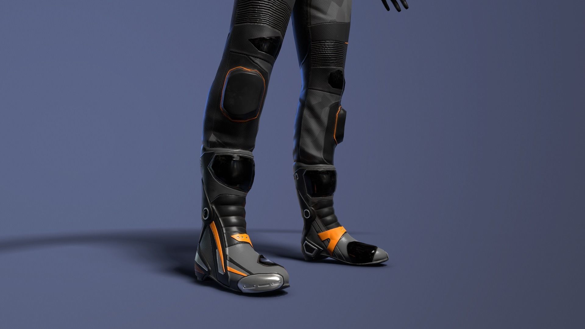 3D model motorcycle rider in racing suit VR / AR / low-poly | CGTrader