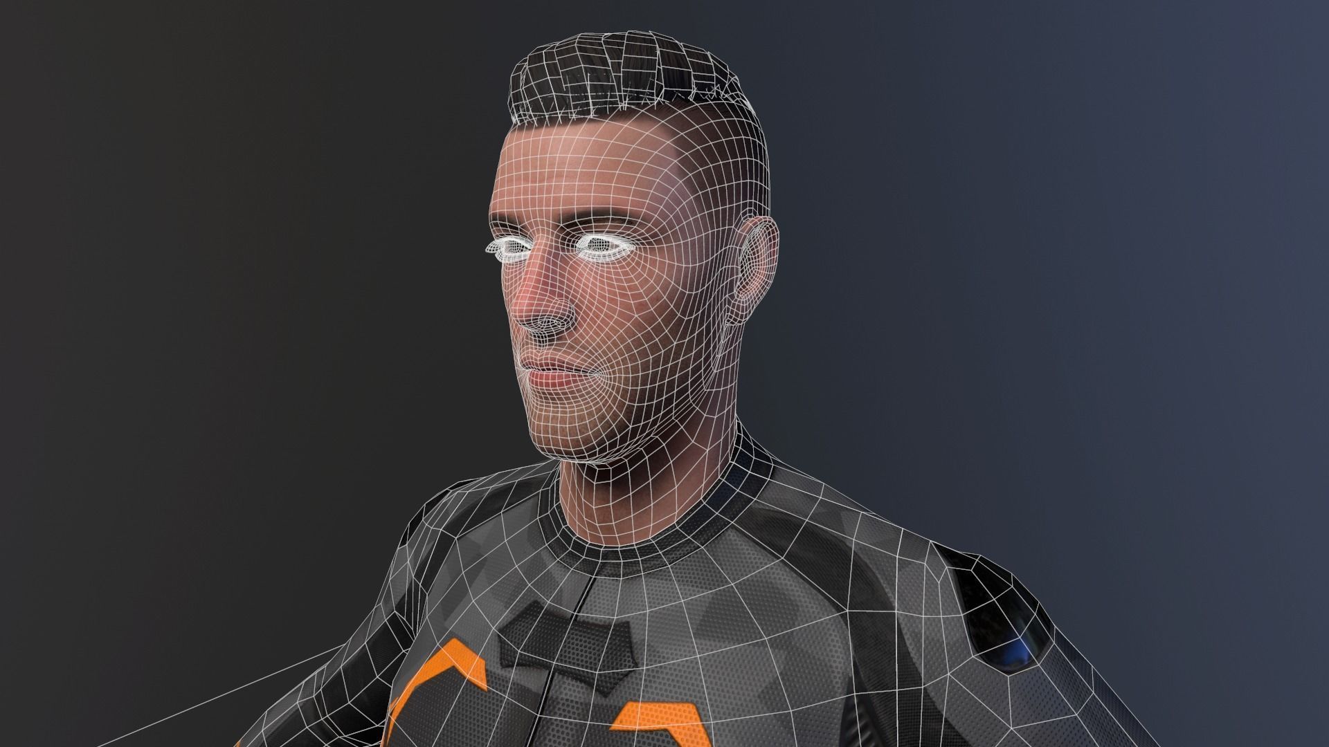 3D model motorcycle rider in racing suit VR / AR / low-poly | CGTrader