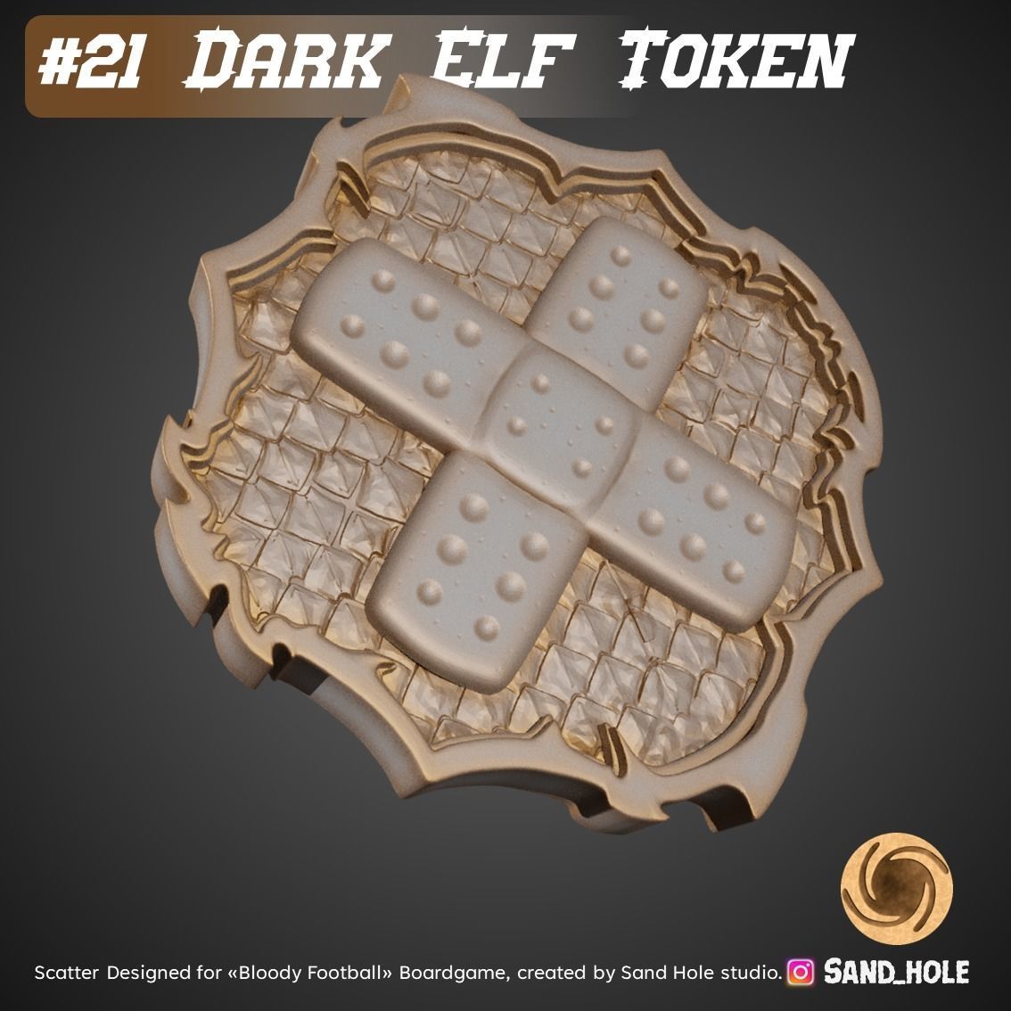DARK ELF TOKENS - SH21T 3D model | CGTrader