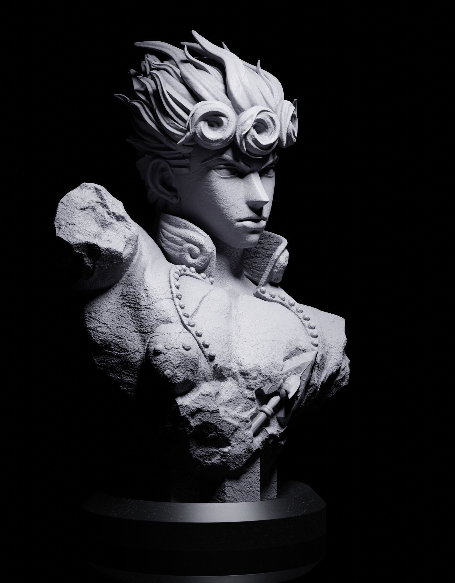 Giorno Giovanna Bust - JoJo free 3D model 3D printable | CGTrader