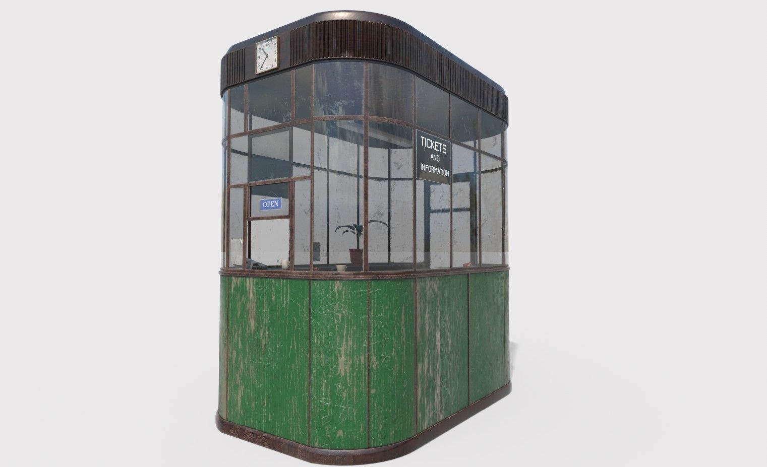 Ticket - Information Booth 3D model | CGTrader
