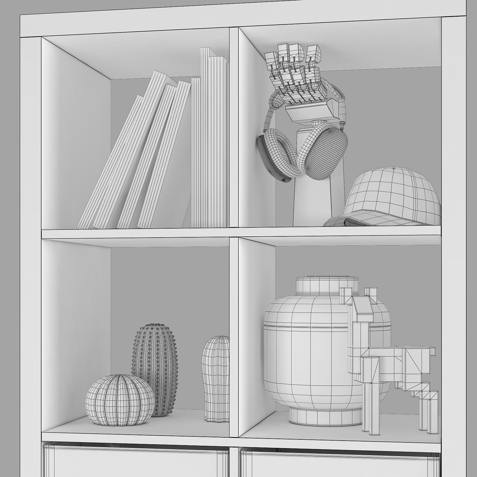 IKEA kallax 80275887 3D model | CGTrader