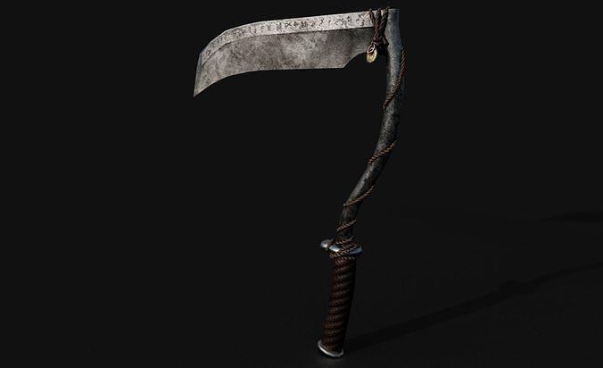 3D model Witchs Hand Scythe VR / AR / low-poly | CGTrader