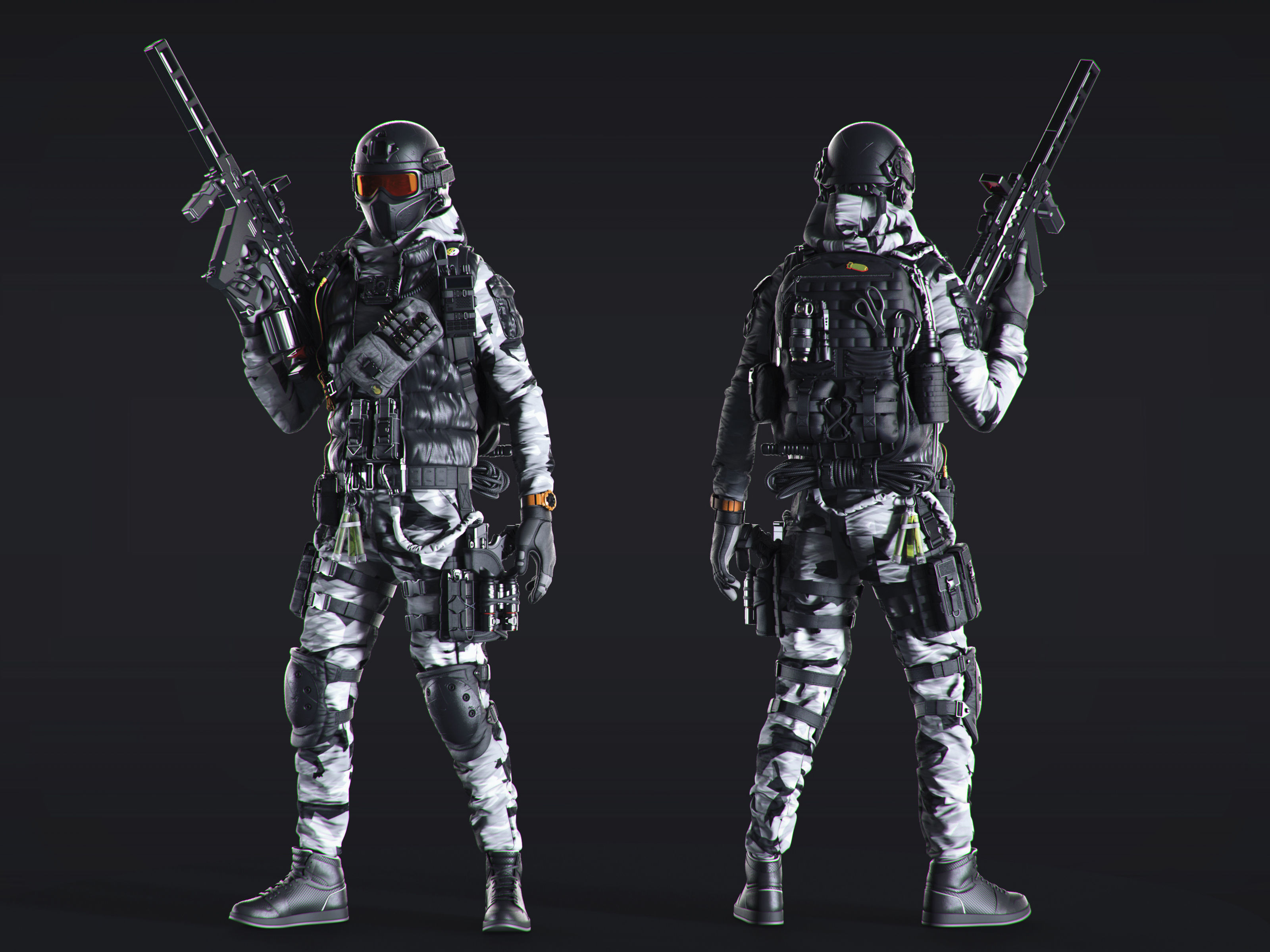 50 HQ Poses 3D models of soldiers 3D model | CGTrader