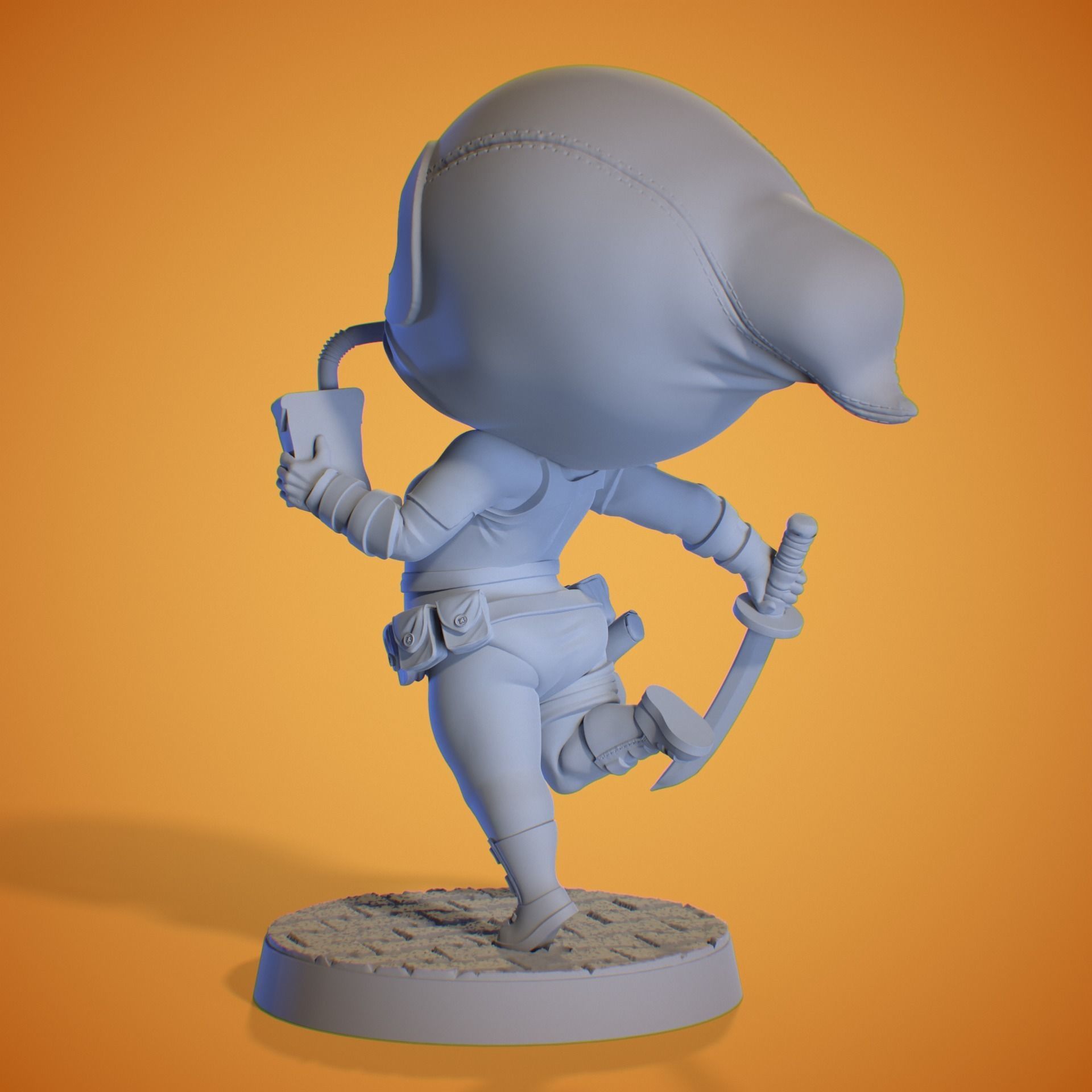 Gwenpool Chibi 3D model 3D printable | CGTrader