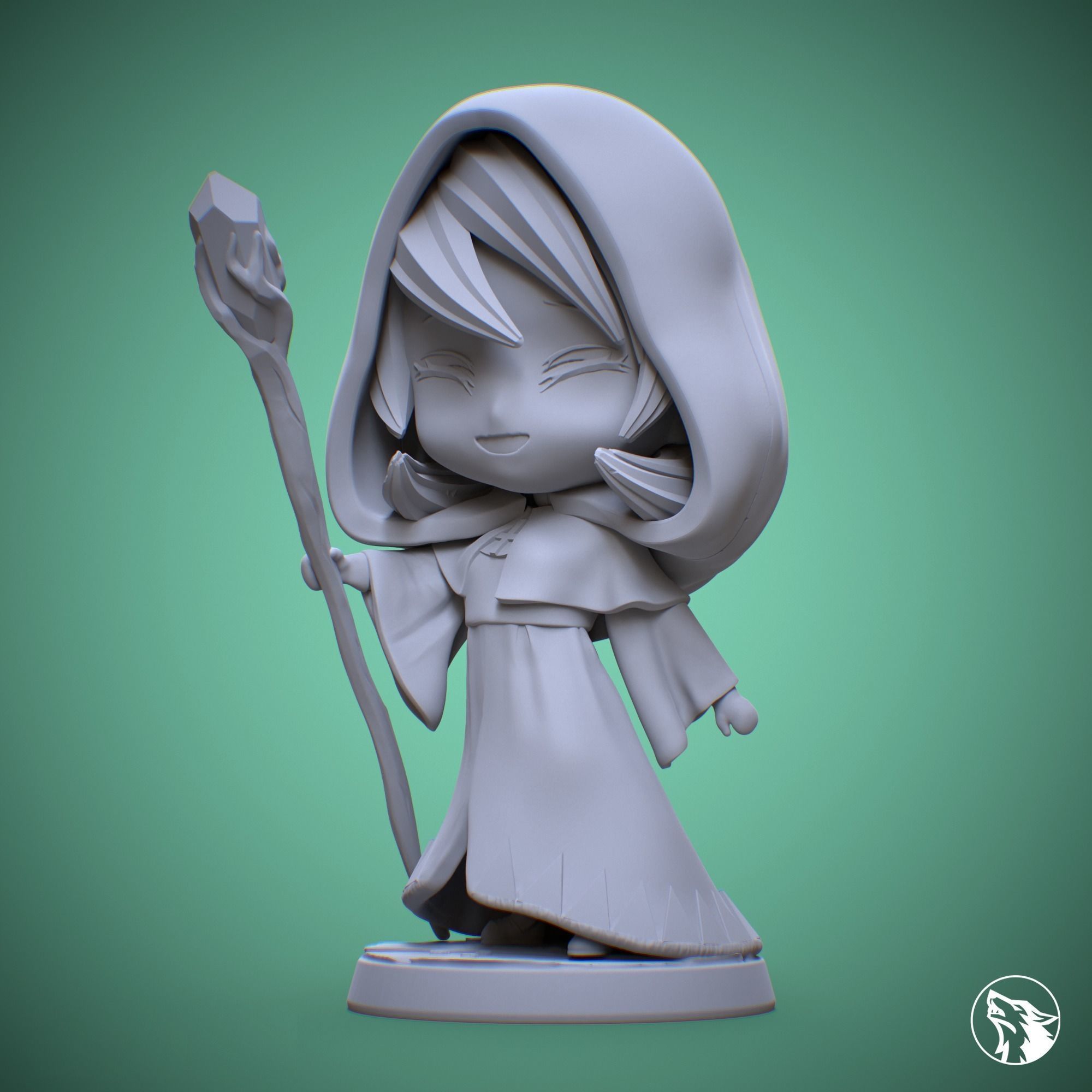 Chibi White Mage 3D model 3D printable | CGTrader