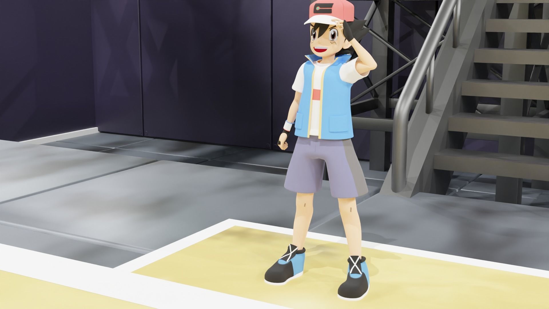 Ash Ketchum 3D 3D model animated rigged | CGTrader