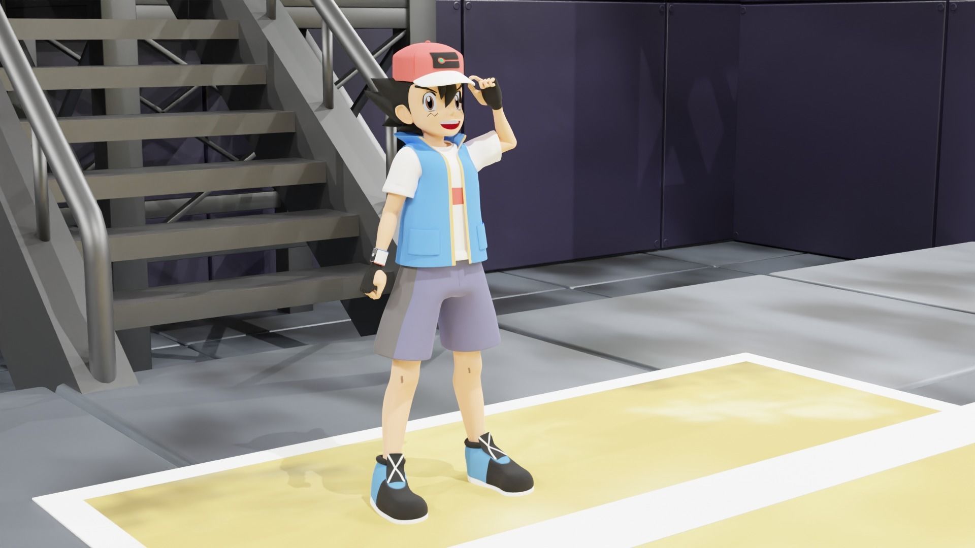 Ash Ketchum 3D 3D model animated rigged | CGTrader
