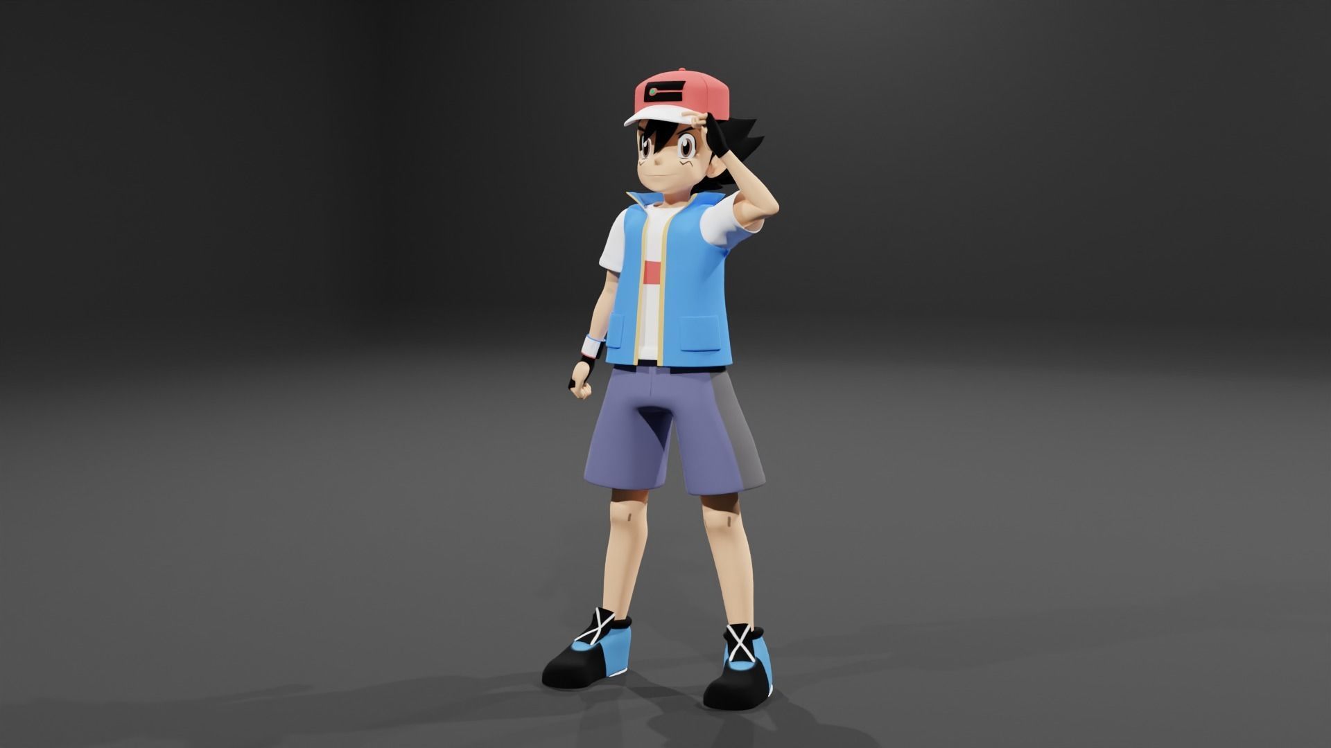 Ash Ketchum 3D 3D model animated rigged | CGTrader