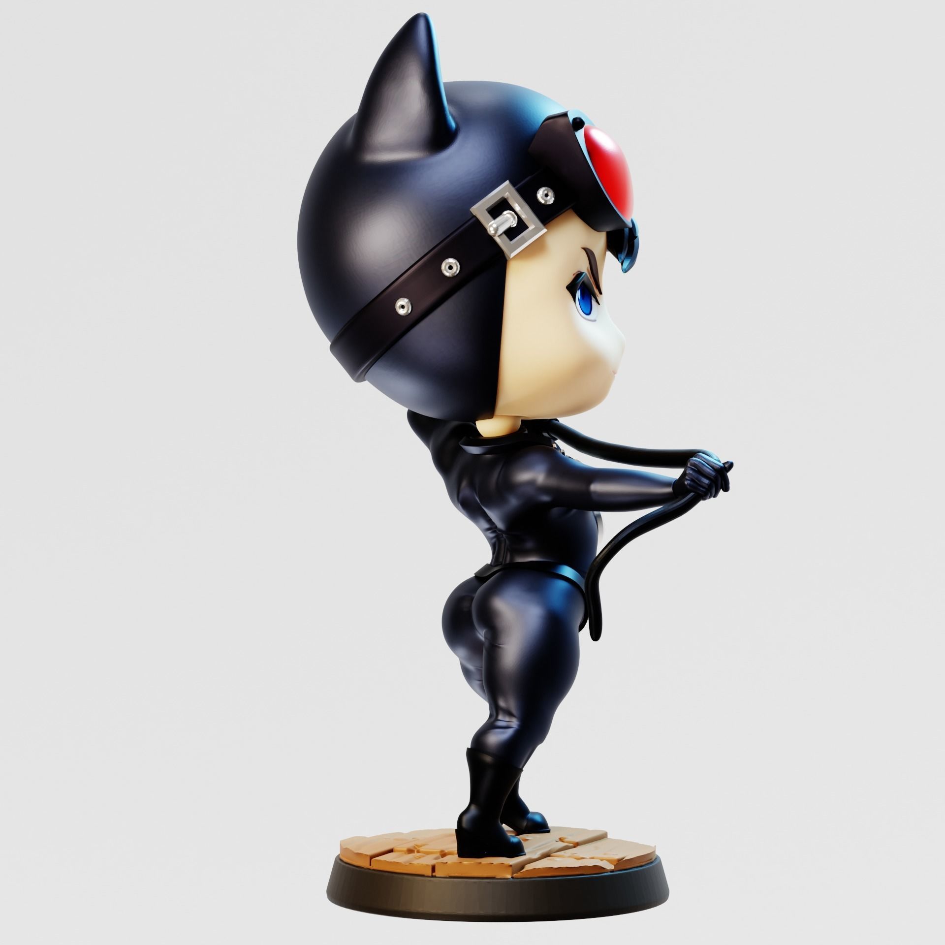 Cat Woman chibi 3D model 3D printable | CGTrader