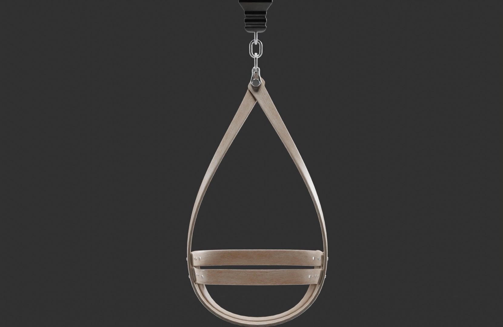 Hanging Wooden Swing 3D model | CGTrader