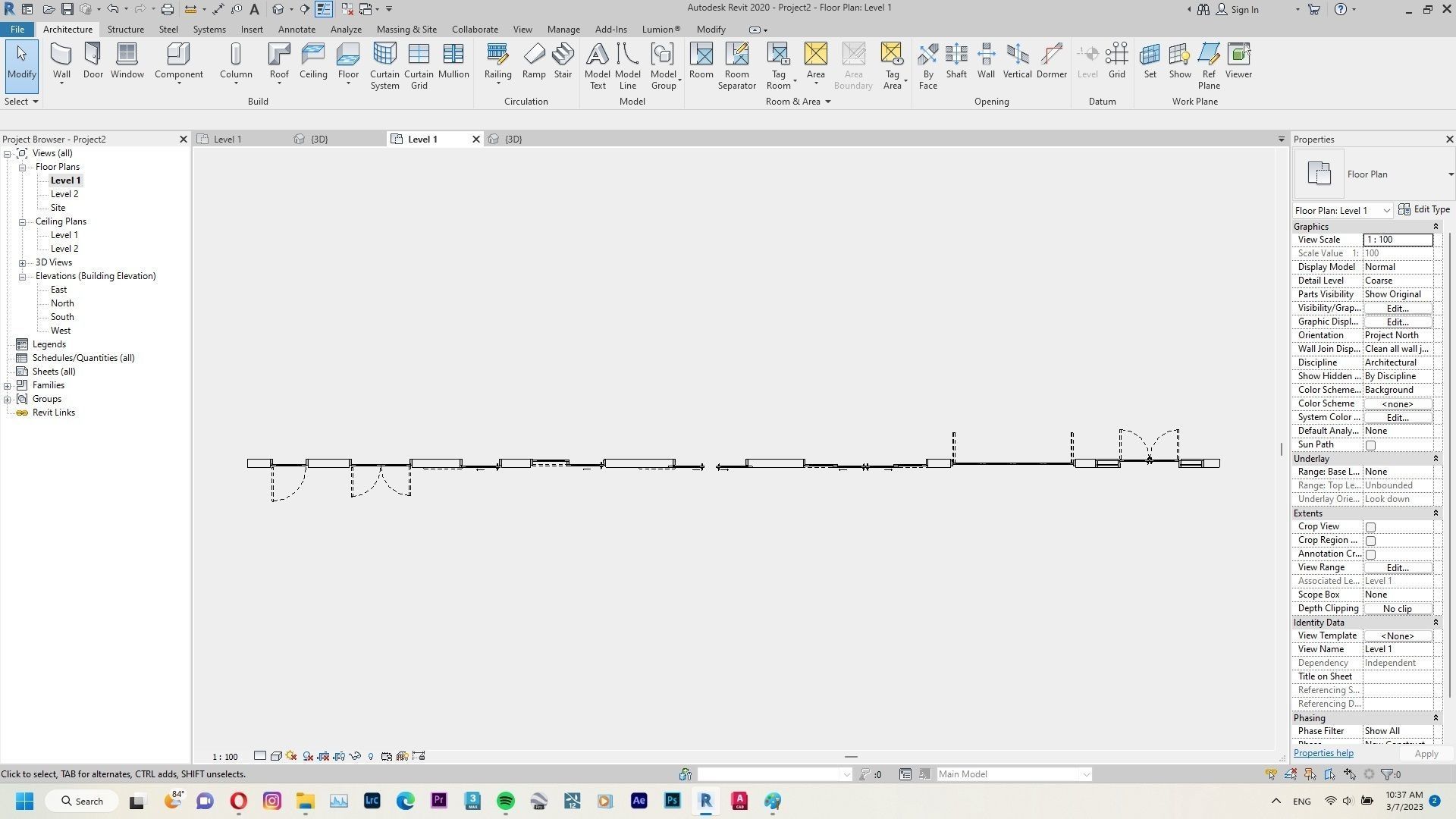 Door Modern Style 01 Parametric Family Revit 3D model | CGTrader