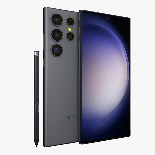 3D model Samsung Galaxy S23 Ultra Graphite VR / AR / low-poly | CGTrader