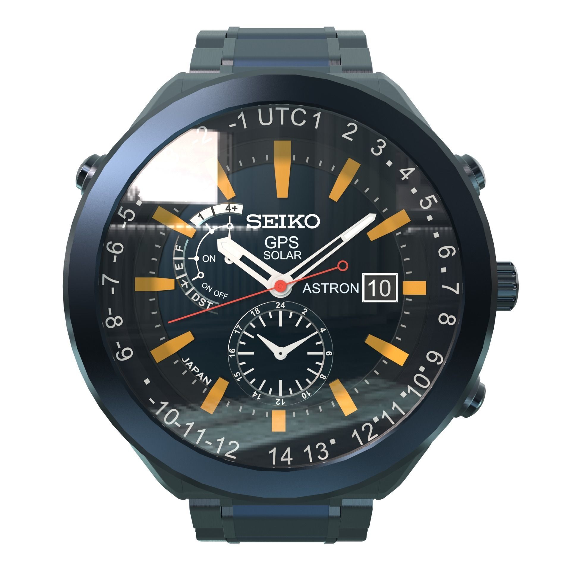 Astron Seiko GPS Solar Watch 3D model | CGTrader