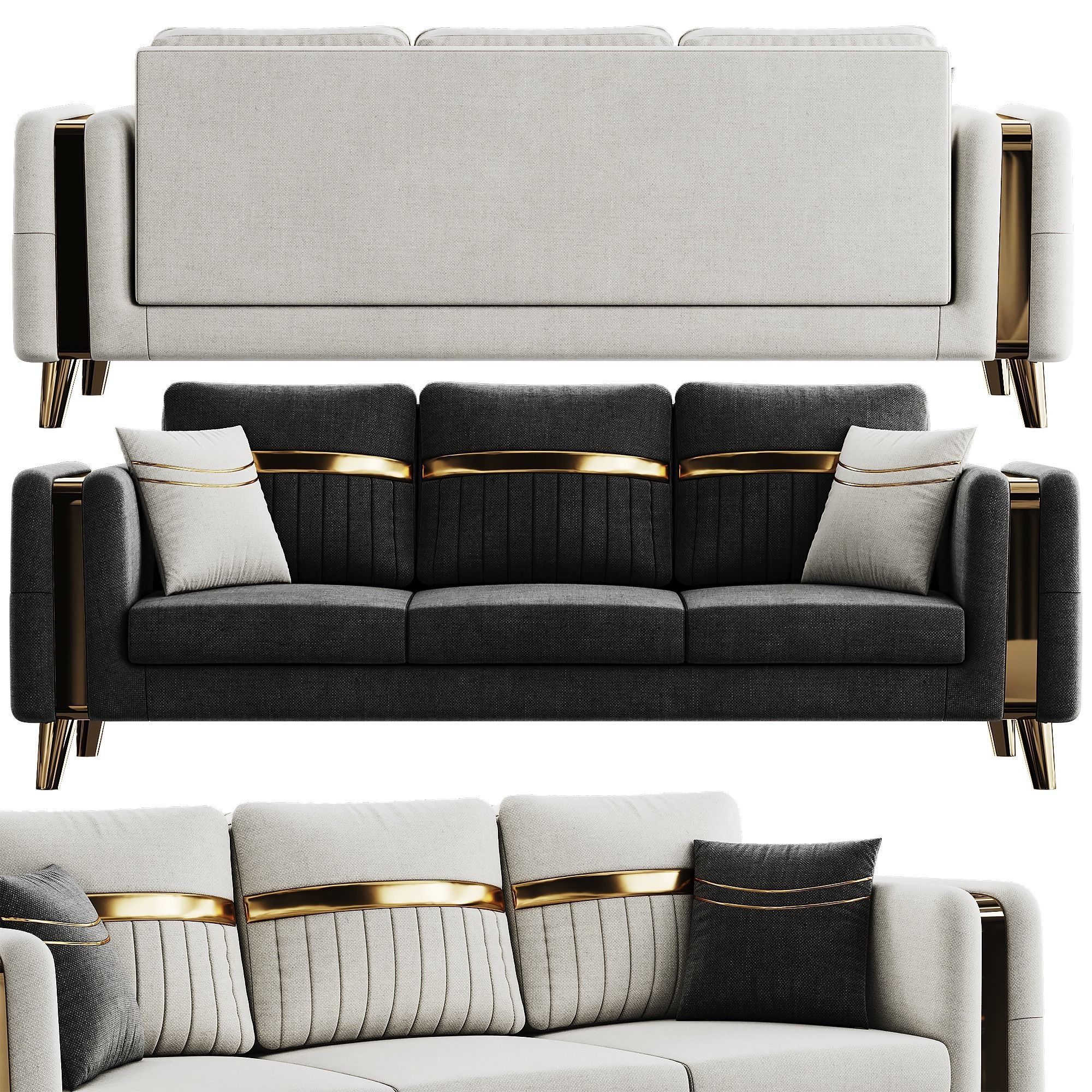 3D model FH 3031 turkish cabana sofa set VR / AR / low-poly | CGTrader