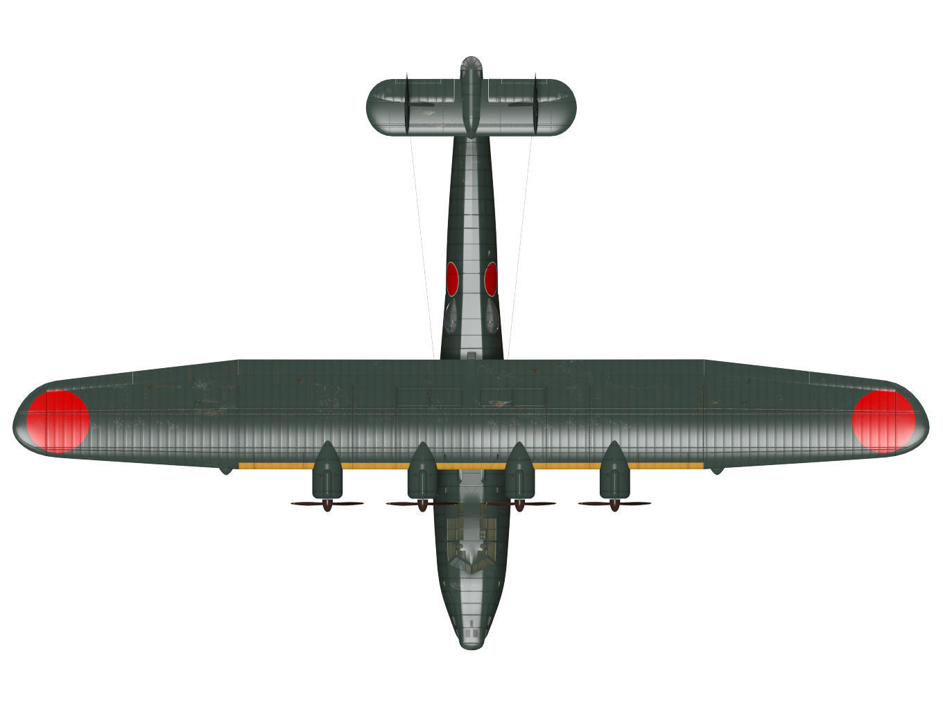 Kawanishi H6K5 Mavis Type23 3D model | CGTrader