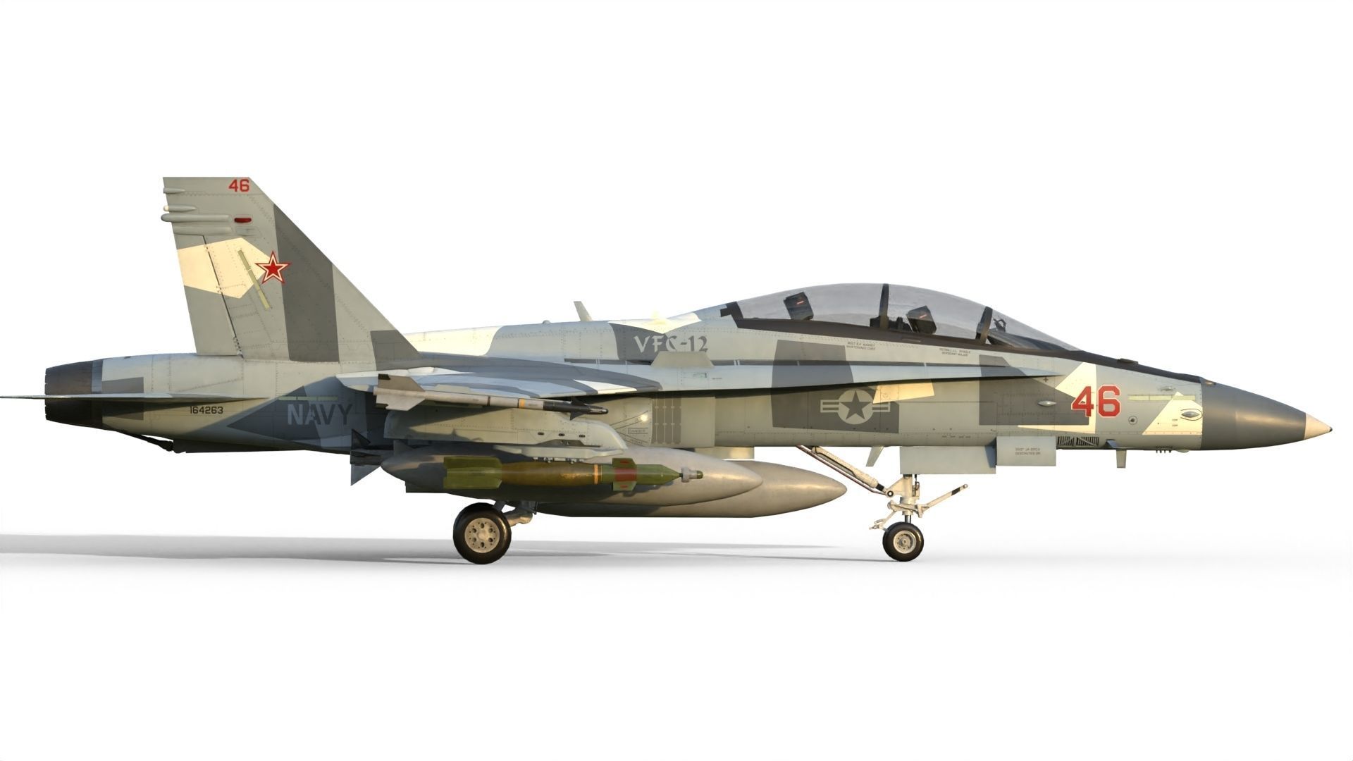 F-18 Hornet 3D model | CGTrader