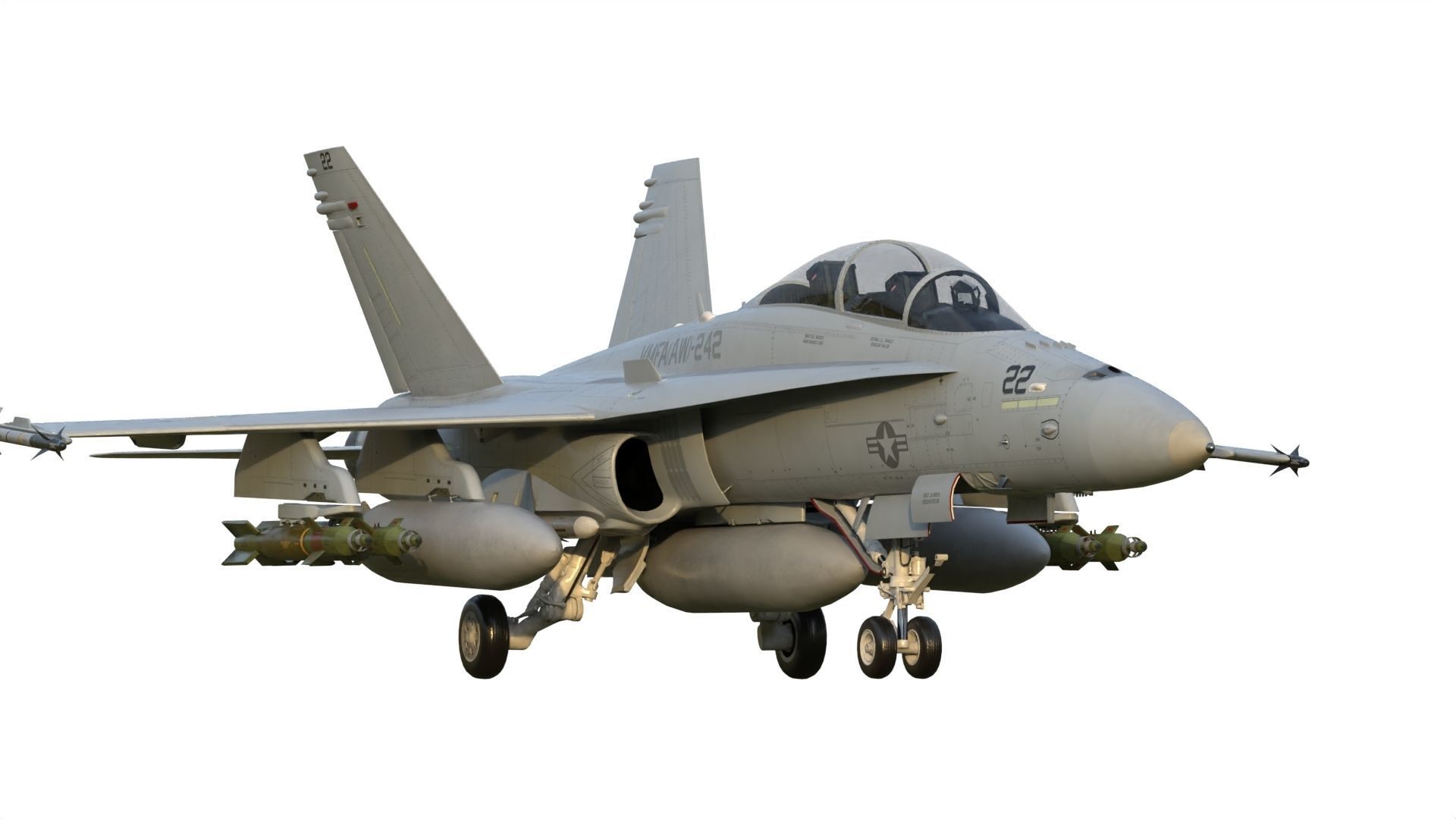 F-18 Hornet 3D model | CGTrader